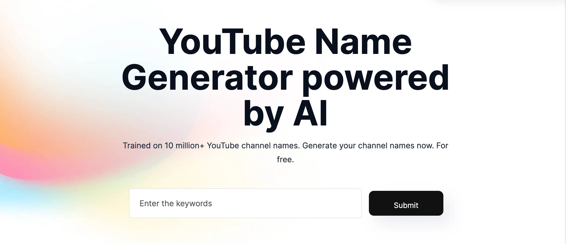 YouTube Name Generator - Free AI-Powered Tool for Creative Channel Names